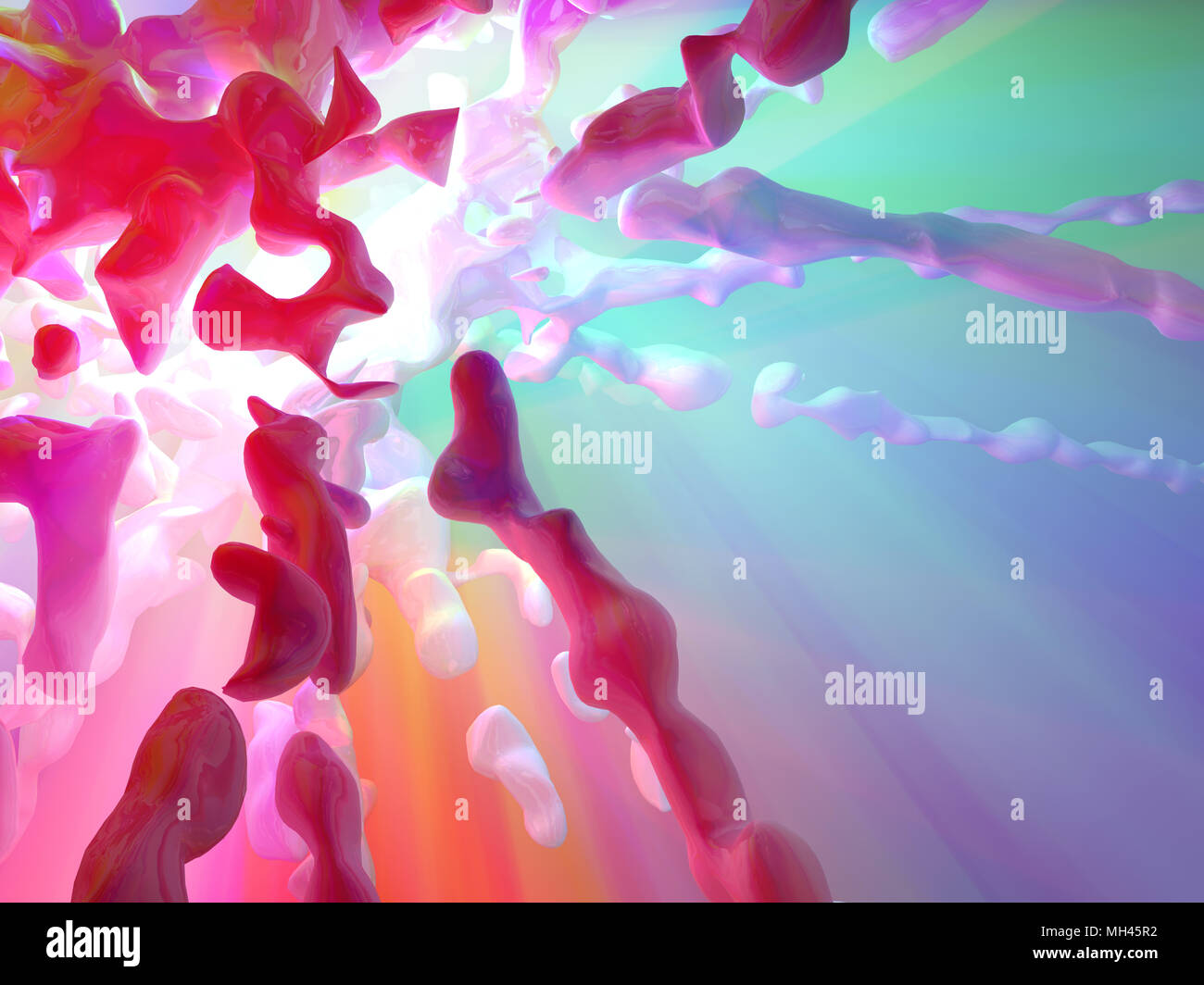 Color Spectrum abstract 3d splash background, horizontal Stock Photo ...