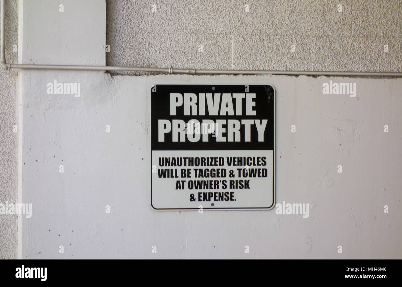 Private Property: Unathorized Vehicles will be Tagged & Towed at Owner ...