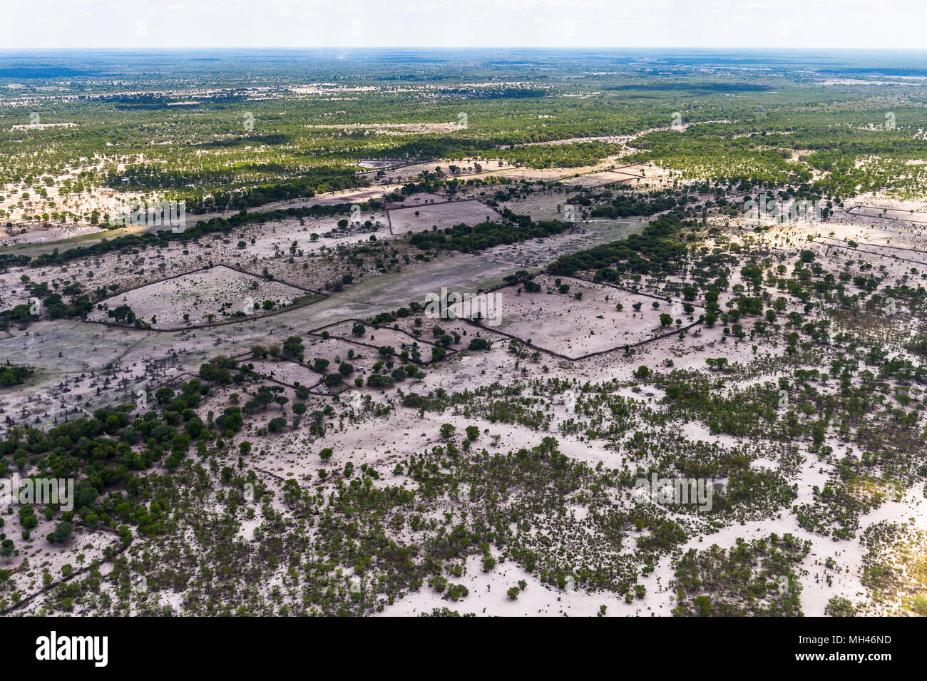 Aerial view of nature of Botswana, Africa Stock Photo - Alamy