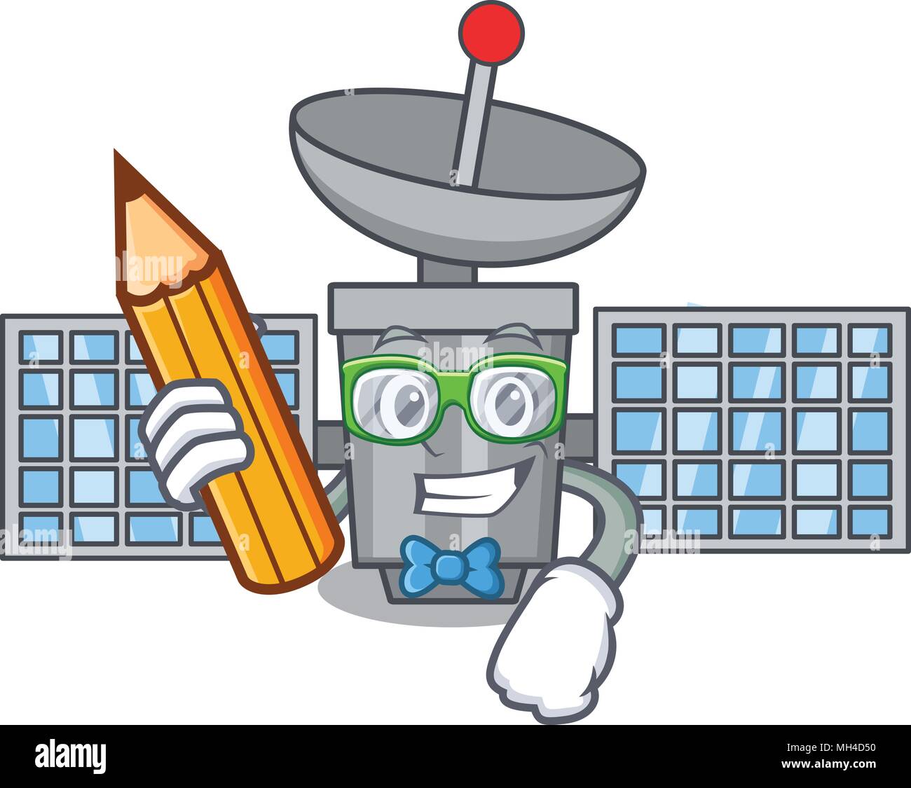 Student satelite character cartoon style Stock Vector Image & Art - Alamy