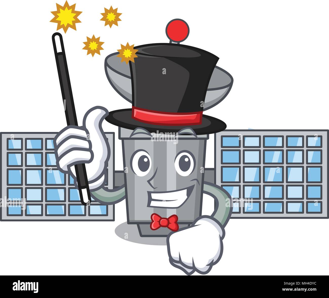 Magician satelite mascot cartoon style Stock Vector Image & Art - Alamy