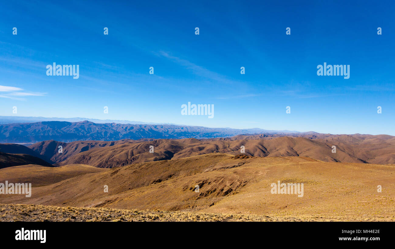 Bolivian mountains landscape,Bolivia.Andean plateau view Stock Photo ...