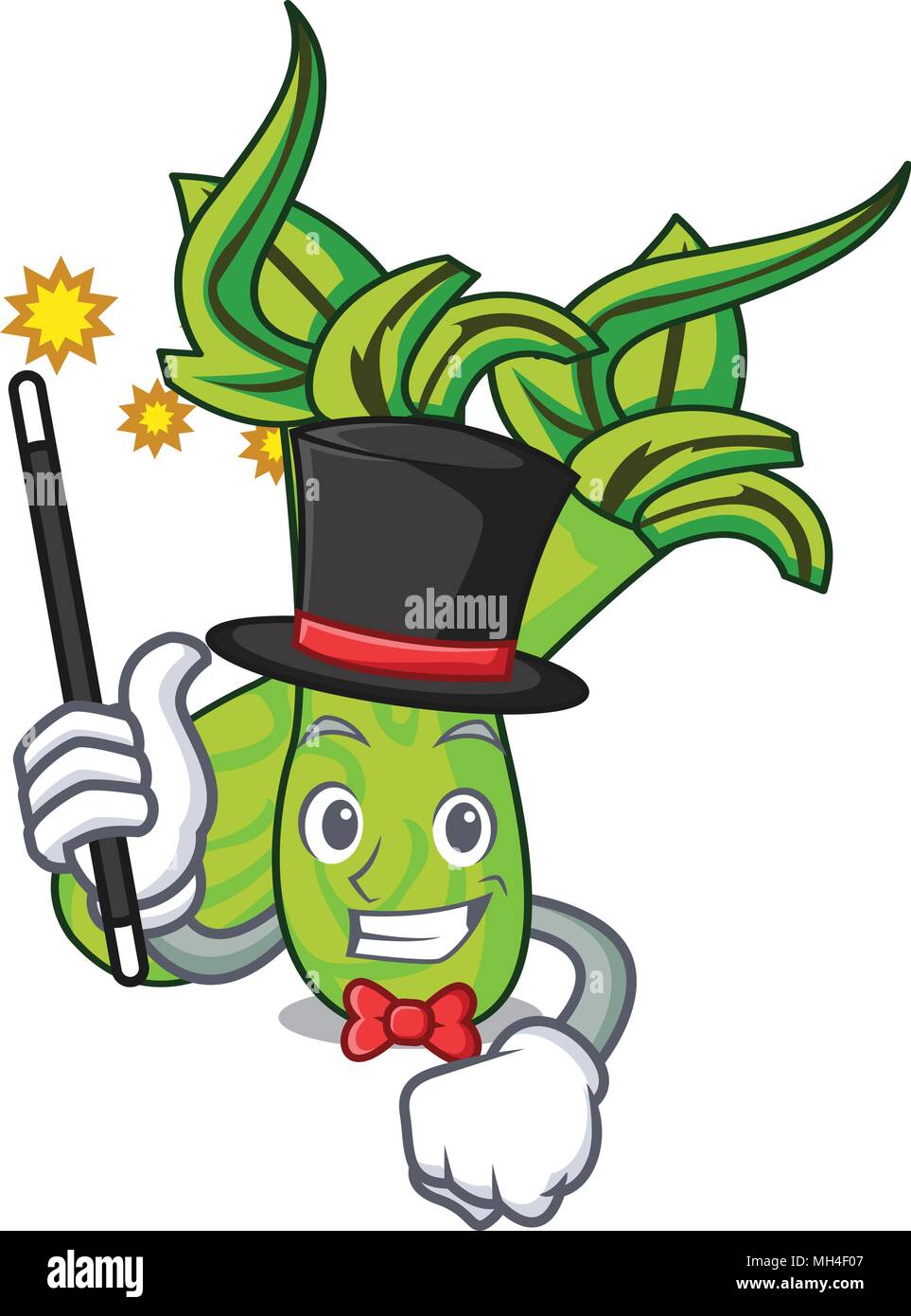 Magician wasabi mascot cartoon style Stock Vector Image & Art - Alamy