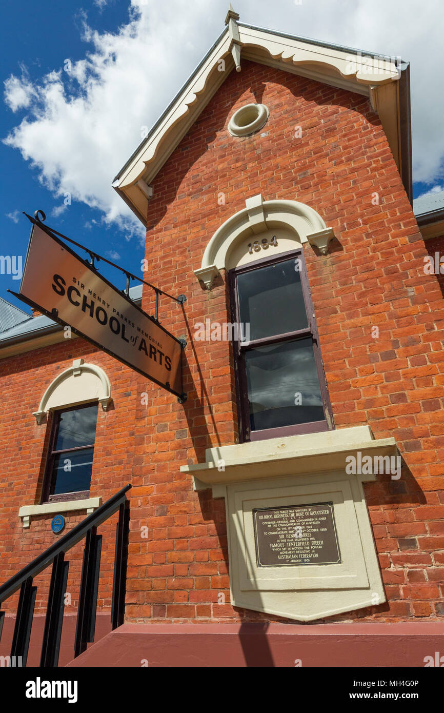 The Tenterfield School of Arts is a building located on the Rouse ...