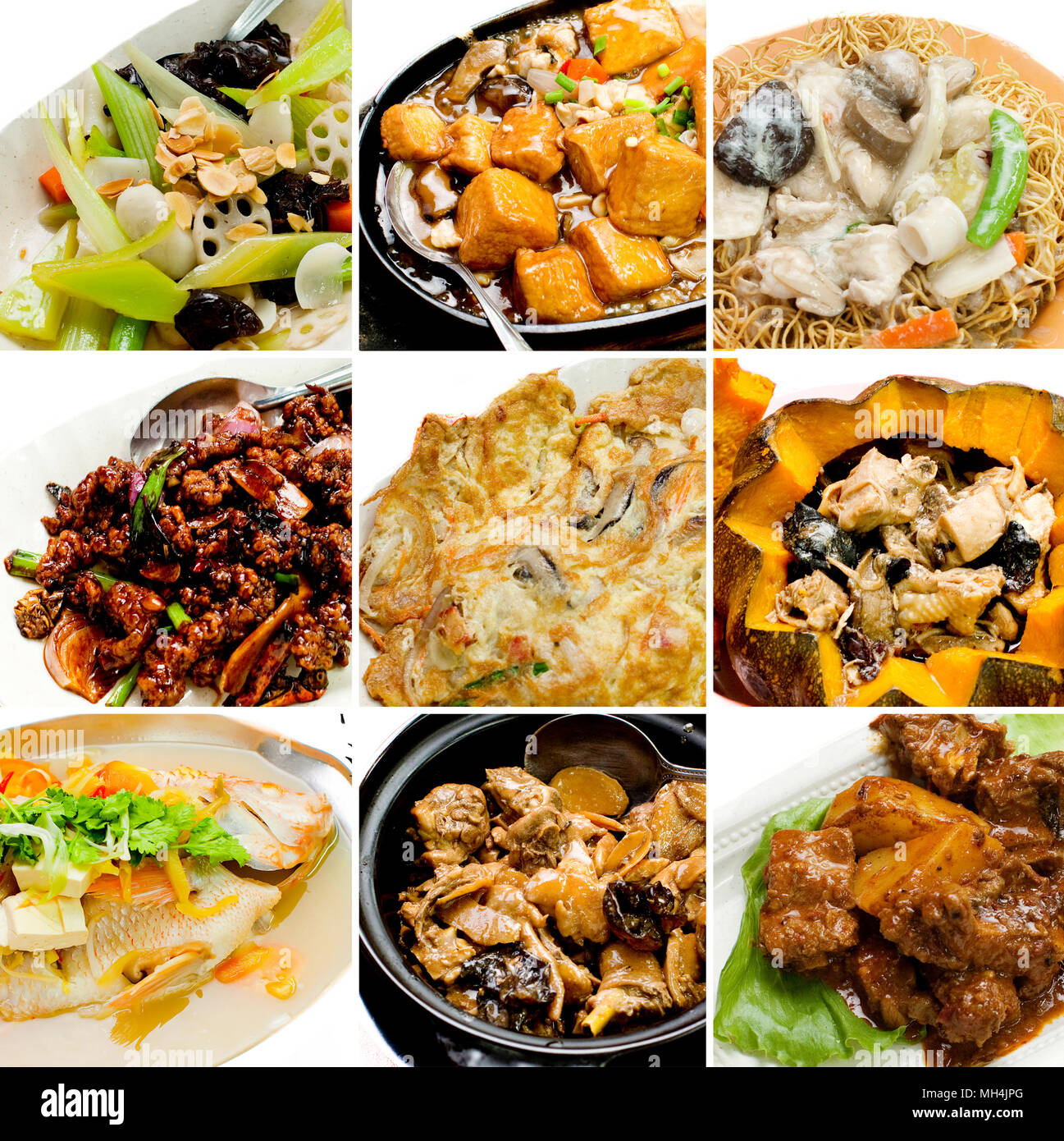 collection chinese food. asian food collection Stock Photo - Alamy