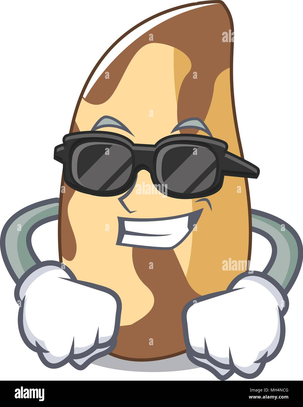 Super cool brazil nut character cartoon Stock Vector Image & Art - Alamy