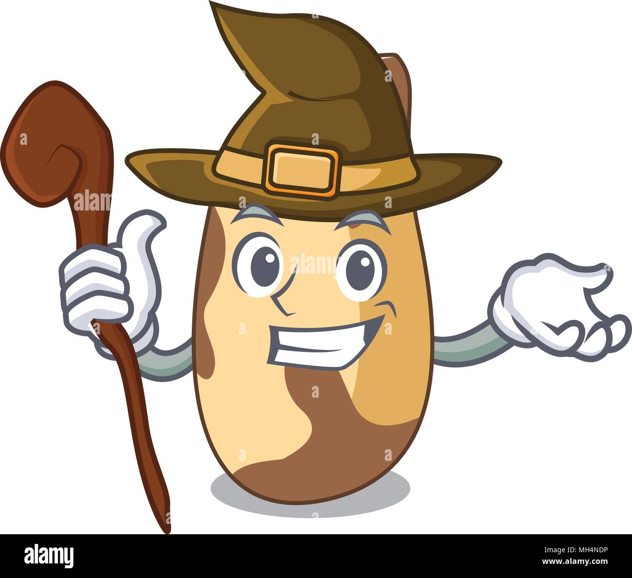 Witch brazil nut mascot cartoon Stock Vector Image & Art - Alamy