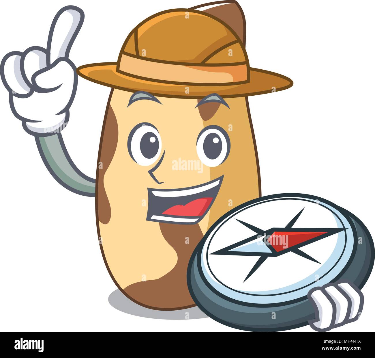 Explorer brazil nut mascot cartoon Stock Vector Image & Art - Alamy