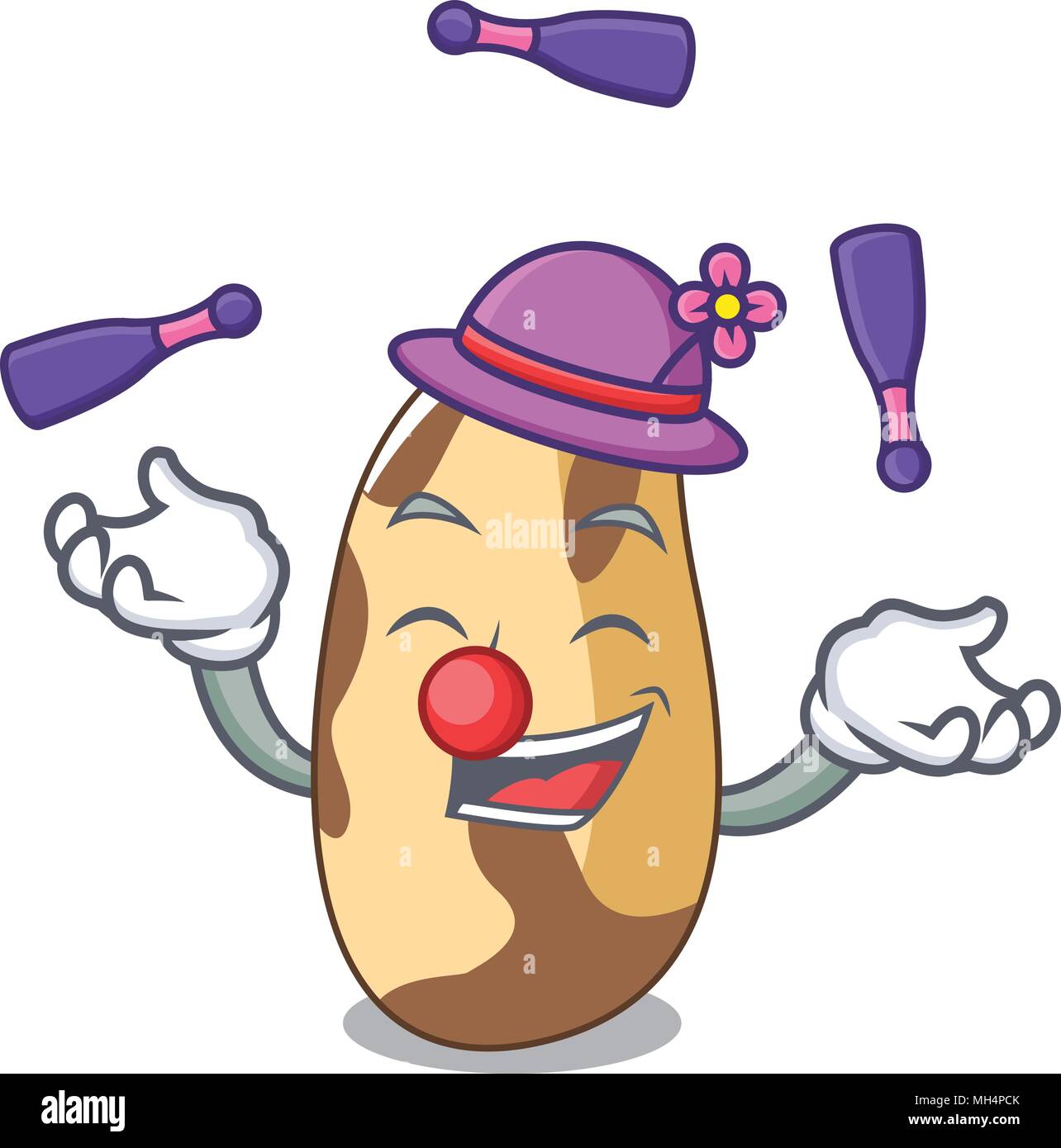 Juggling brazil nut mascot cartoon Stock Vector Image & Art - Alamy