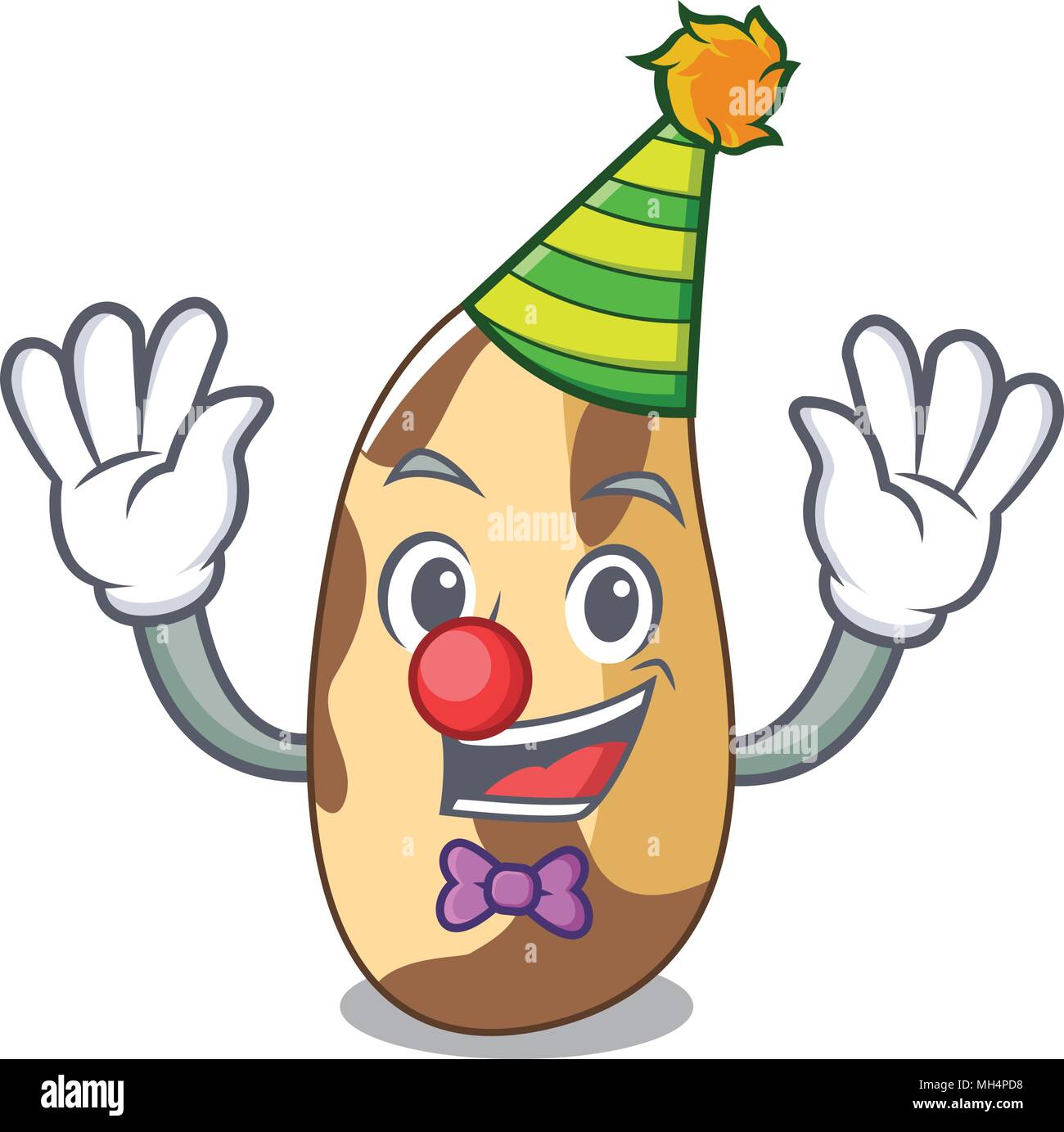 Clown brazil nut mascot cartoon Stock Vector Image & Art - Alamy