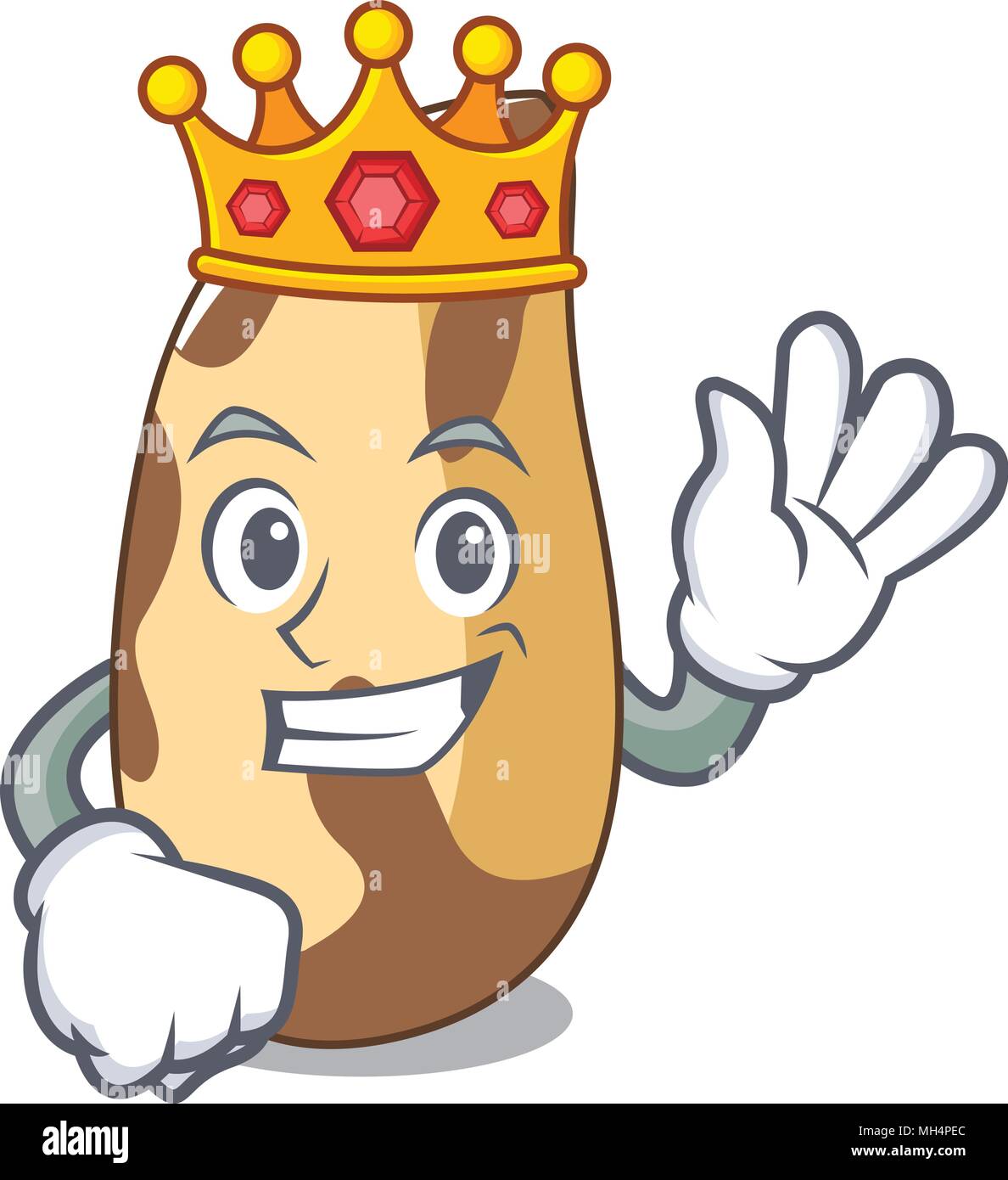 King brazil nut mascot cartoon Stock Vector Image & Art - Alamy