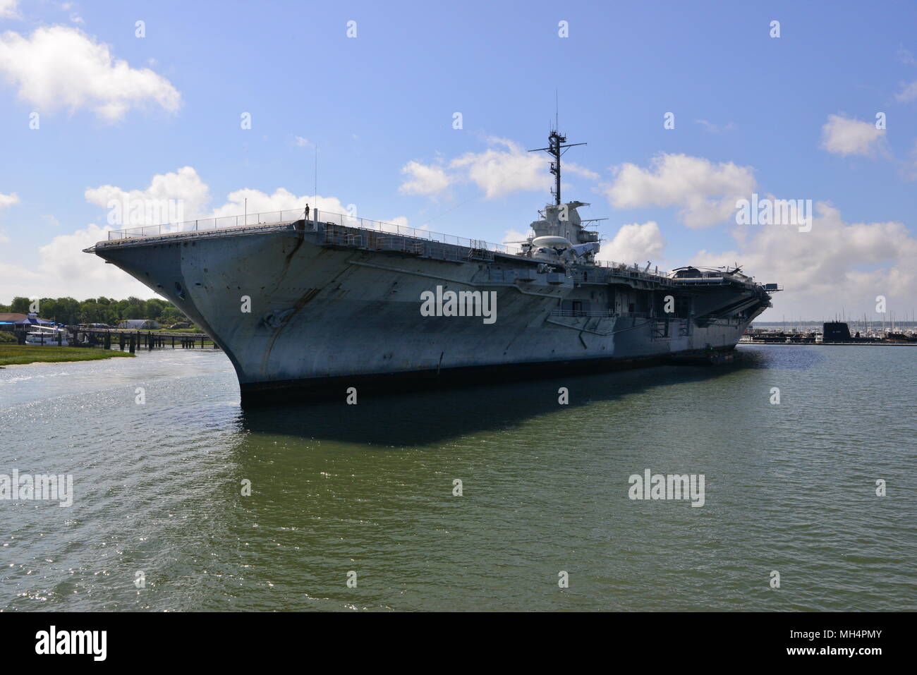 An American World War two aircraft carrier Stock Photo - Alamy