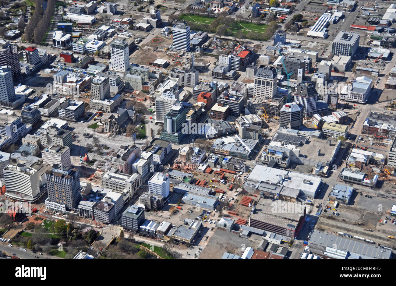 Aerial view christchurch hi-res stock photography and images - Alamy