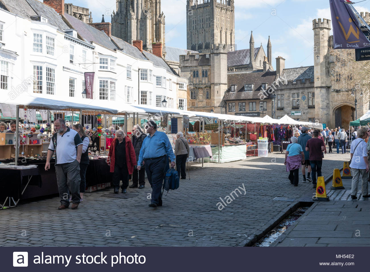 Wells Town Centre Somerset Stock Photos & Wells Town Centre Somerset ...