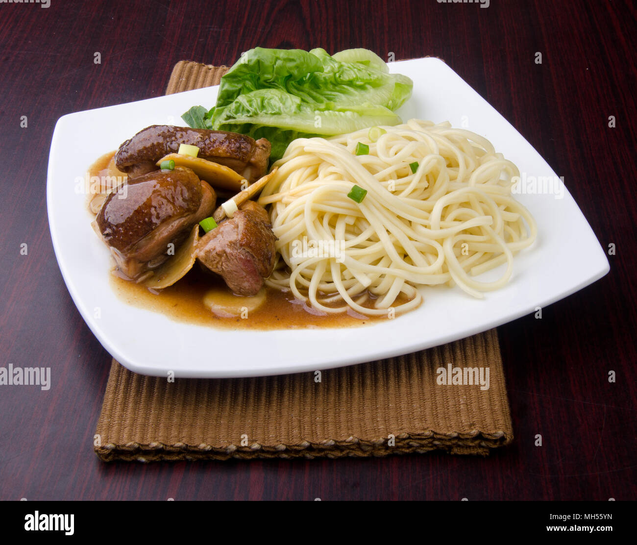 Duck noodle food. asia food Stock Photo - Alamy