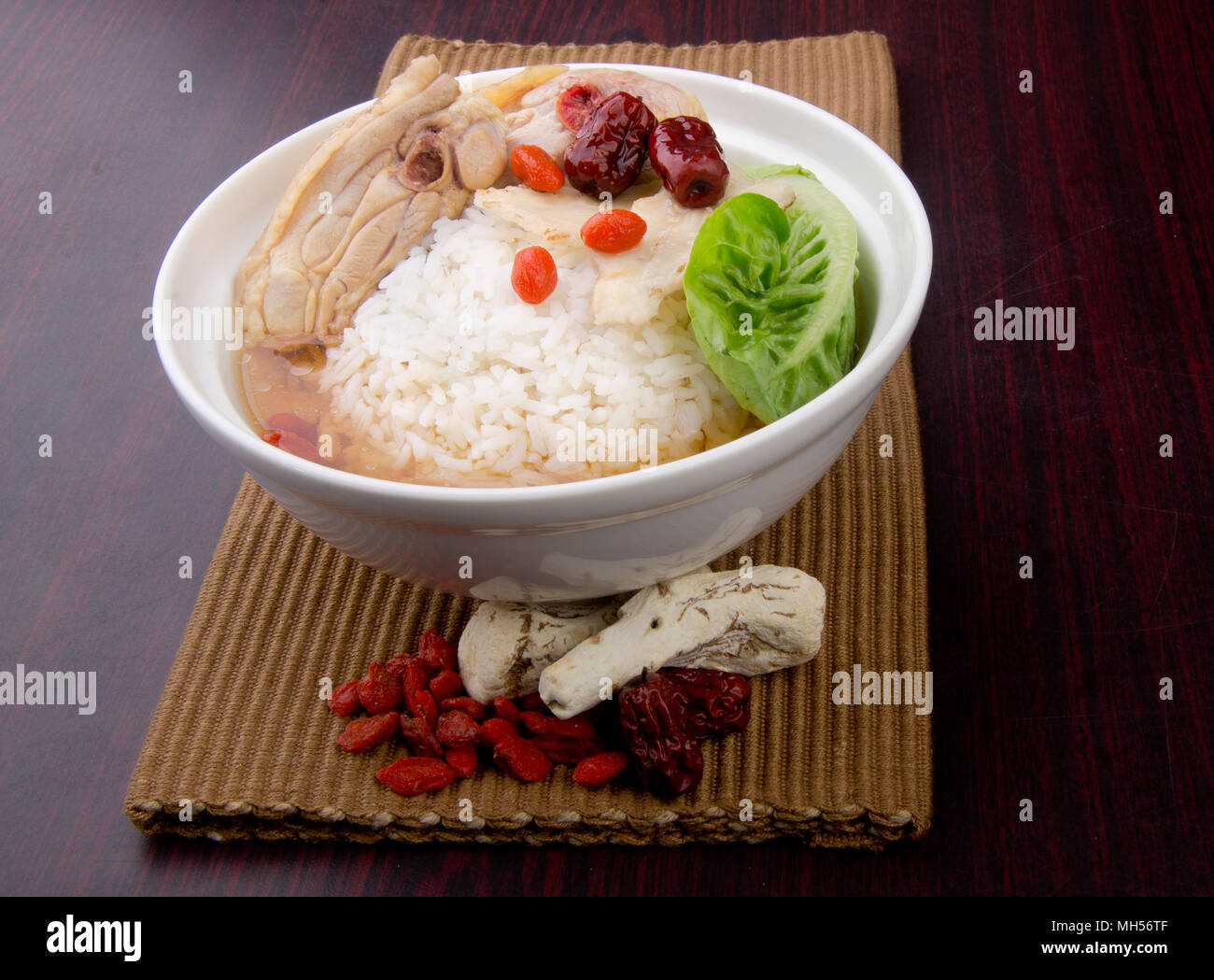 Chicken Rice on the background, asia food Stock Photo - Alamy