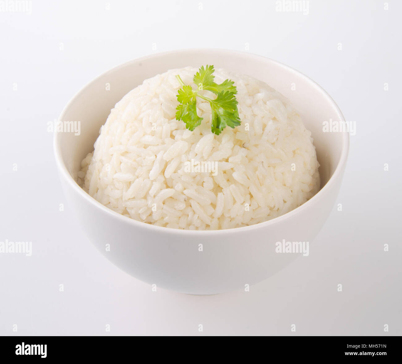 Rice isolated on white background Stock Photo - Alamy