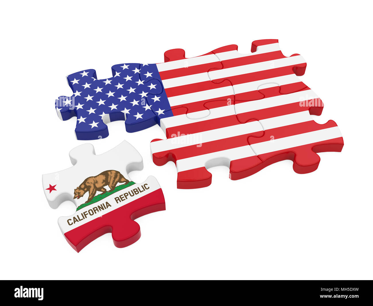 Split america map hi-res stock photography and images - Alamy