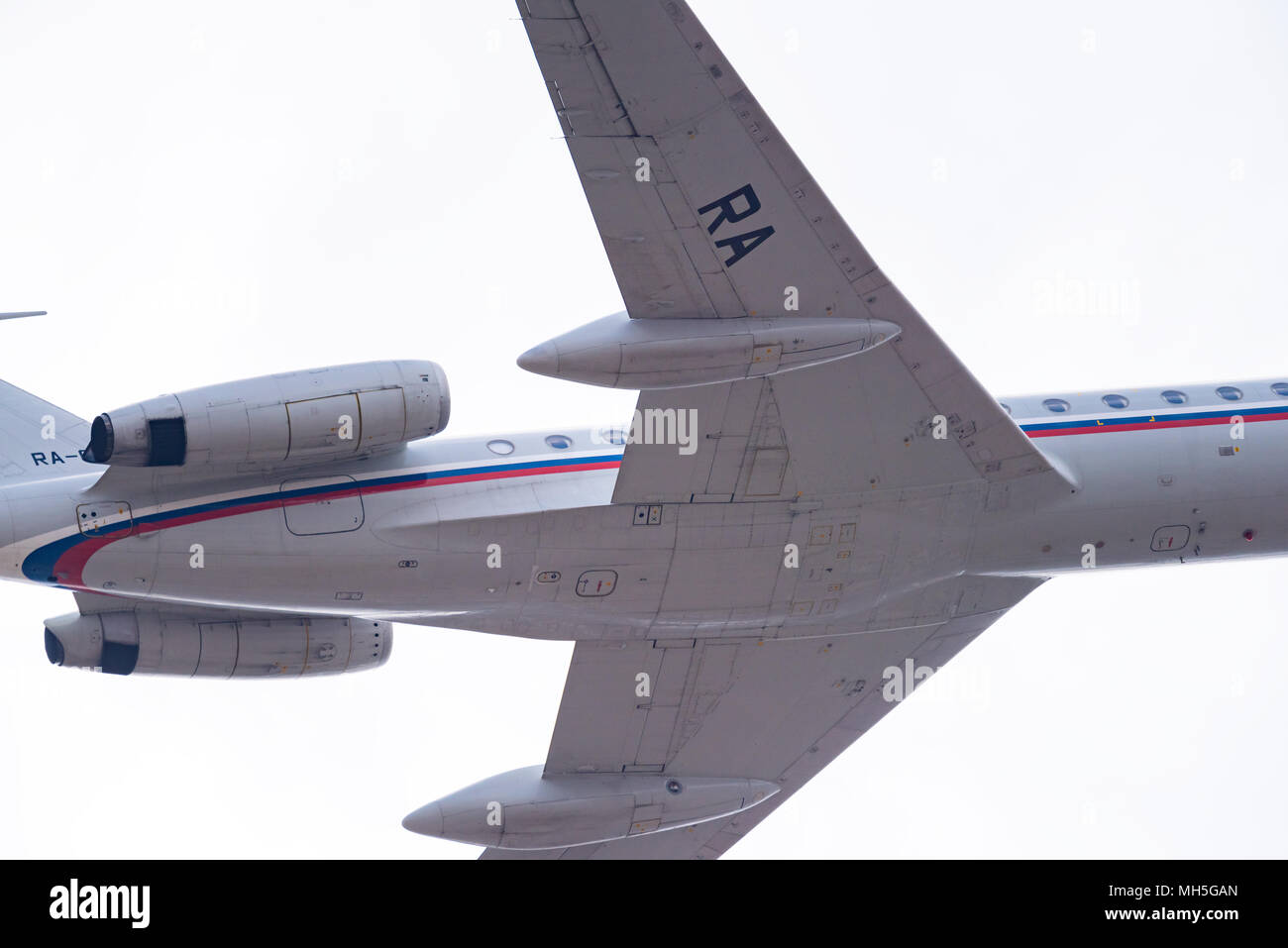 Novosibirsk, Russia - April 27, 2018: Tupolev Tu-134B-3 RA-65733 Russia ...