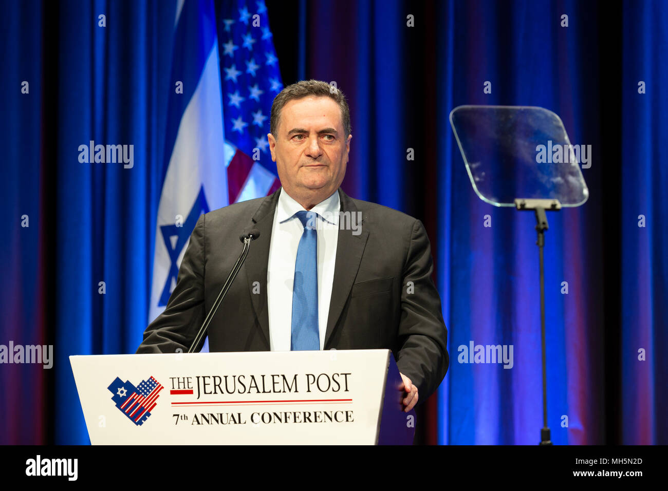 New York, NY - April 29, 2018: Israel Katz Transportation and ...