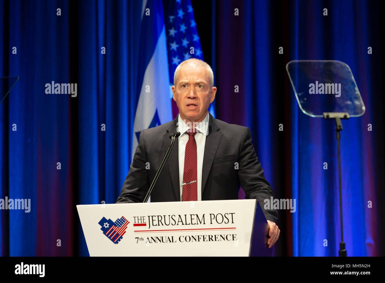 New York, NY - April 29, 2018: Major General Yoav Gallant Israel ...