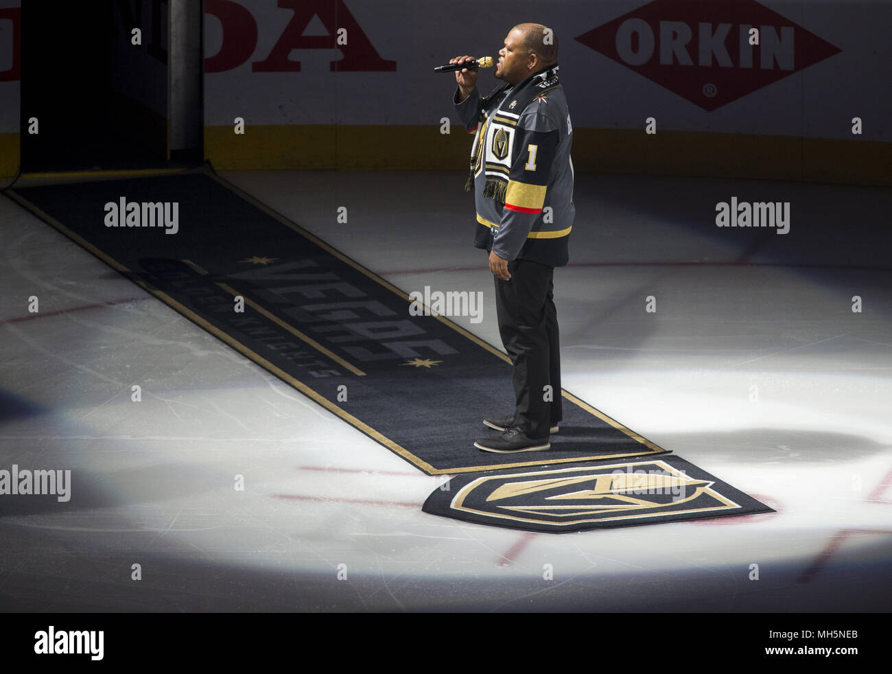 Las Vegas, Nevada, USA. 11th Apr, 2018. Carnell Johnson brings his ...