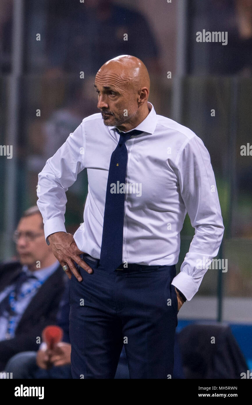 Luciano Spalletti of Inter during the Italian "Serie A" match between ...