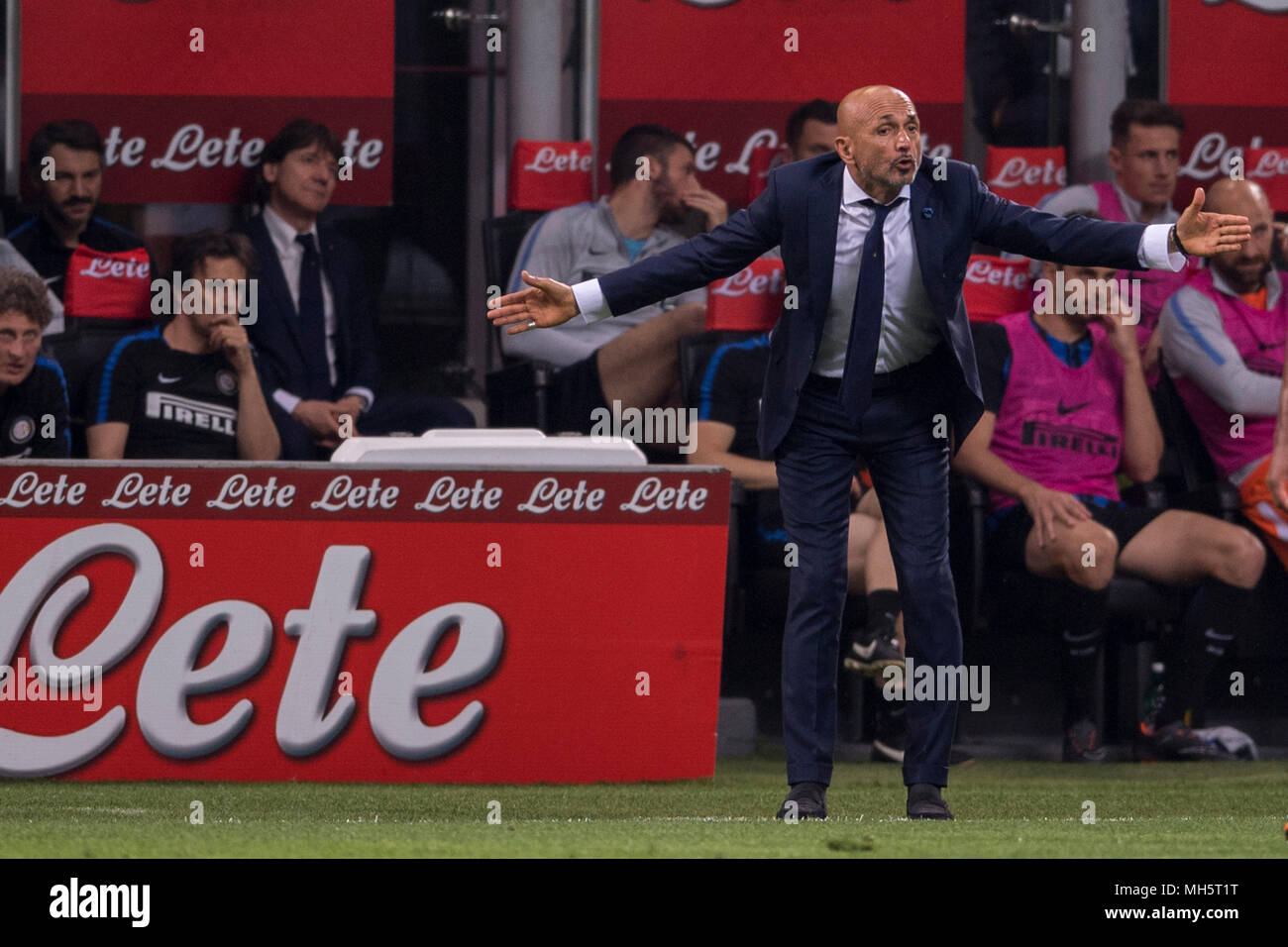 Luciano Spalletti of Inter during the Italian "Serie A" match between ...