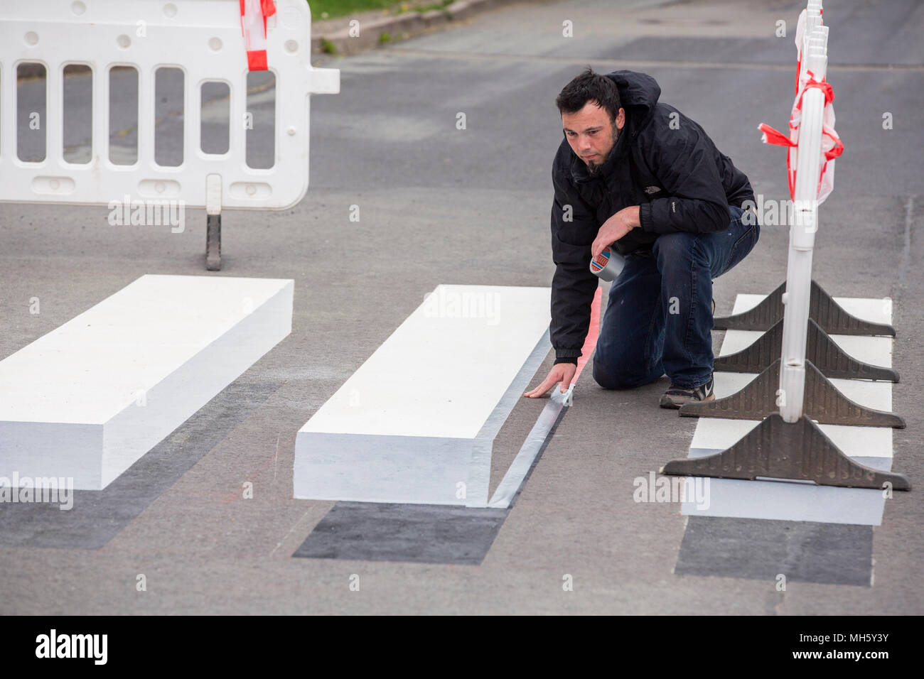 Schmalkalden, Germany. 30th April, 2018. Graffiti Artist Frank ...