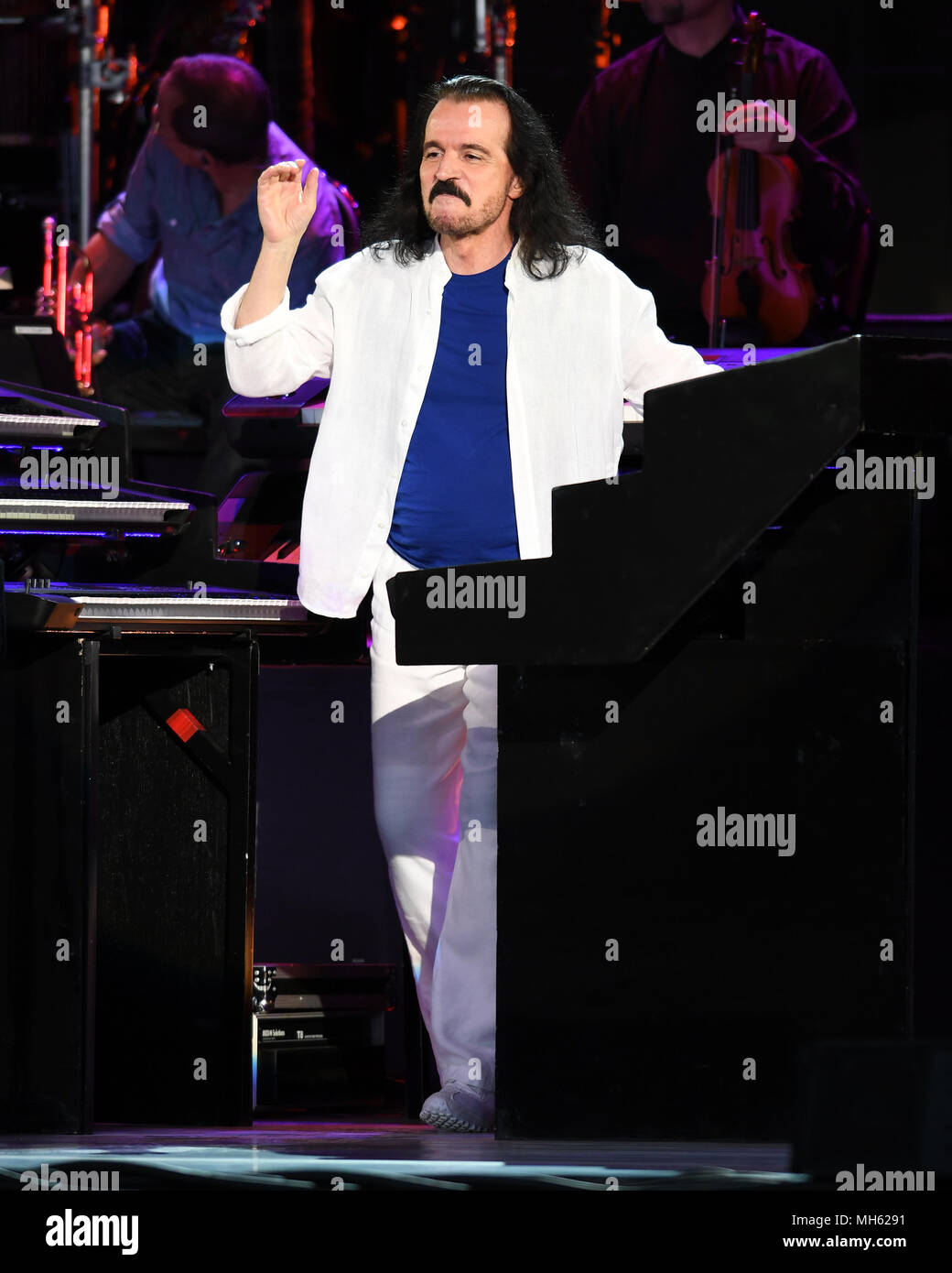 WEST PALM BEACH, FL - APRIL 28: Greek musician Yanni (Yiannis ...