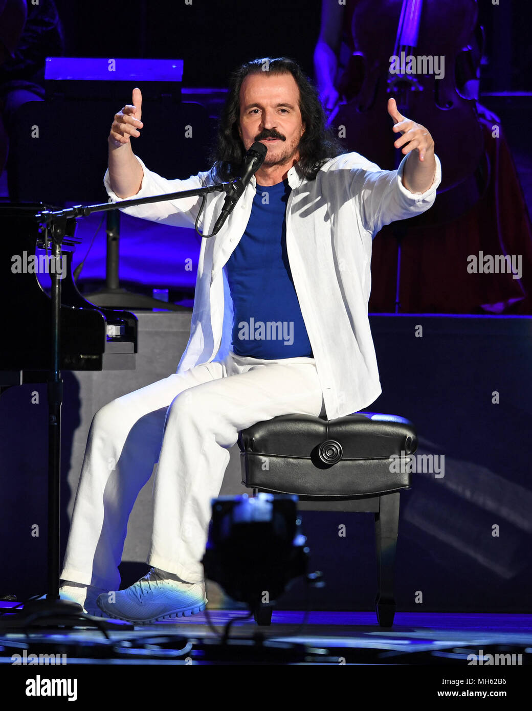 WEST PALM BEACH, FL - APRIL 28: Greek musician Yanni (Yiannis ...