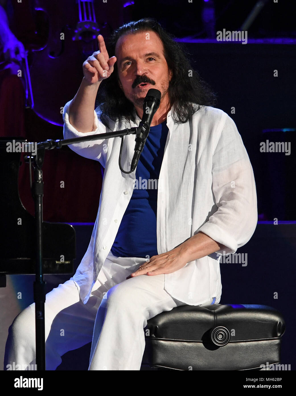 WEST PALM BEACH, FL - APRIL 28: Greek musician Yanni (Yiannis ...
