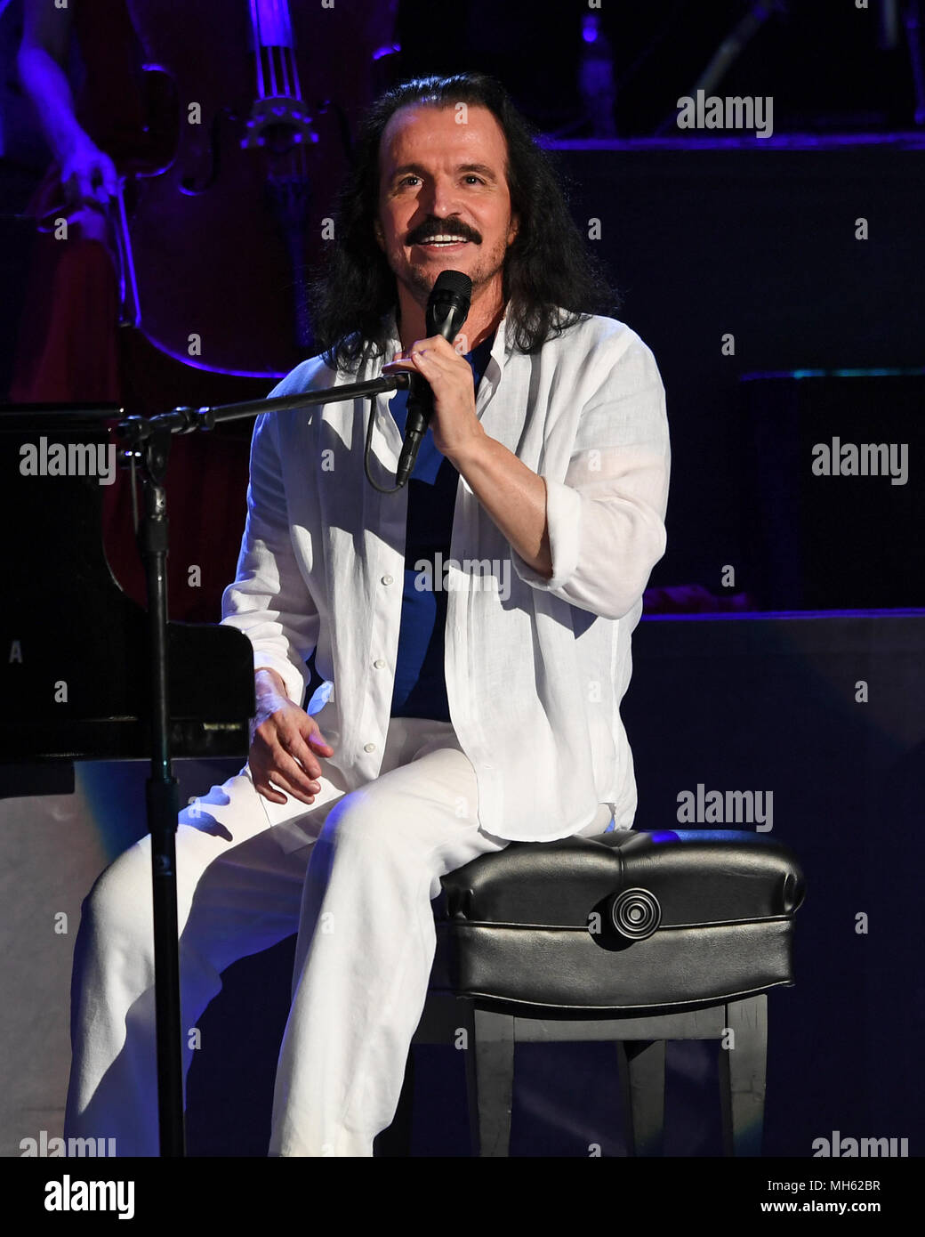 WEST PALM BEACH, FL - APRIL 28: Greek musician Yanni (Yiannis ...