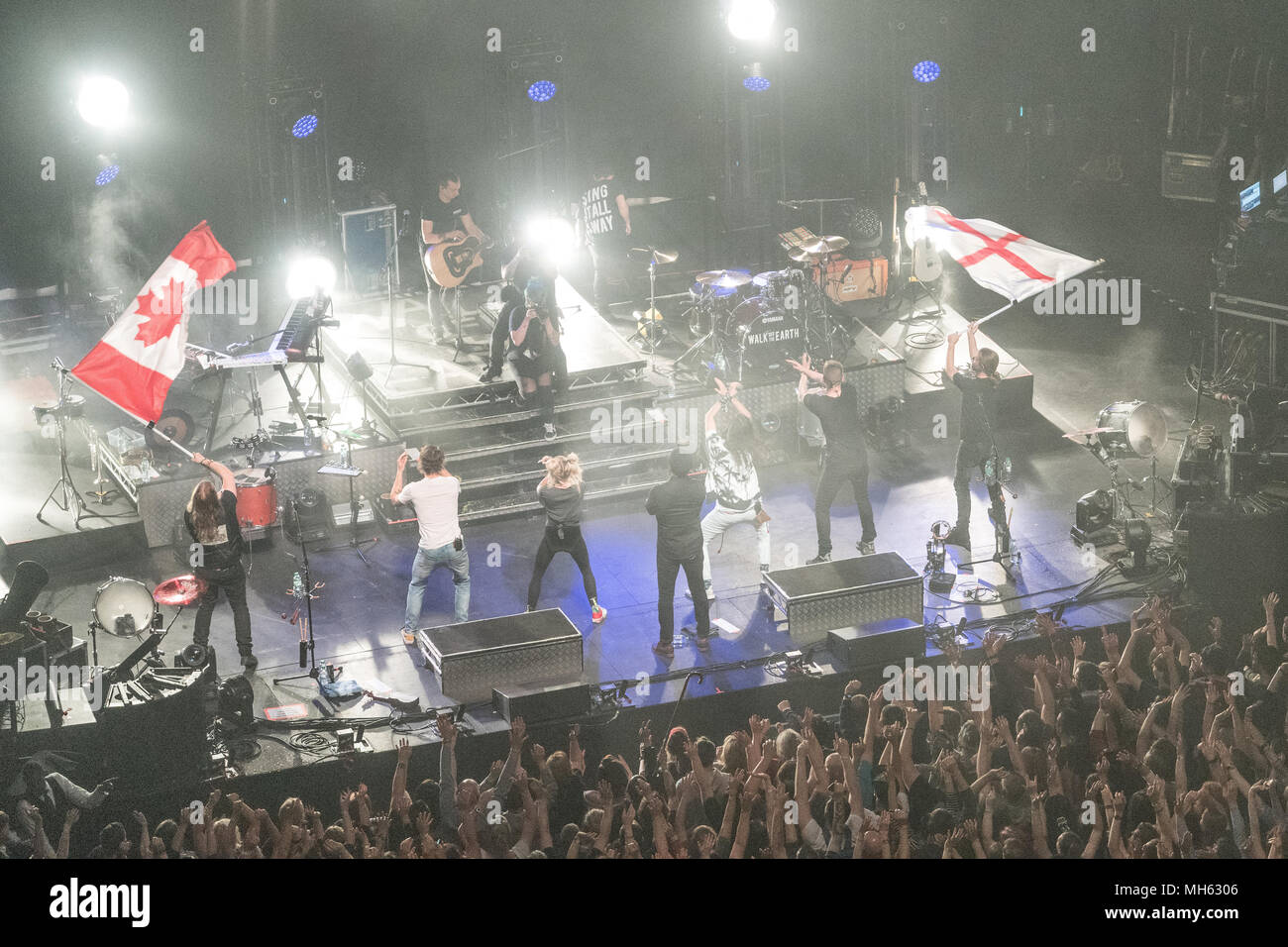 Walk Off The Earth performing live on stage at The Royal Albert Hall in ...