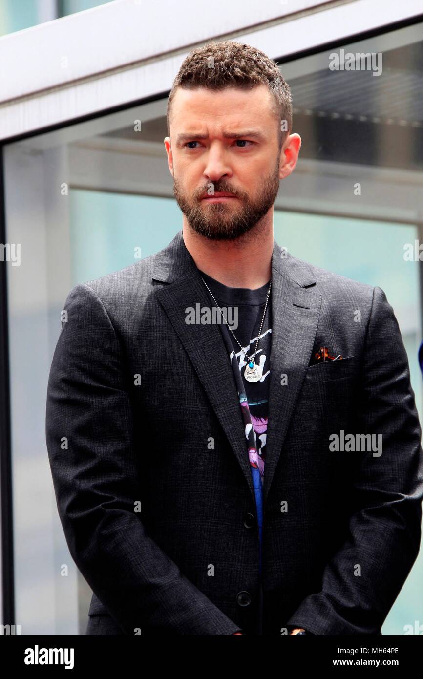 Los Angeles, CA, USA. 30th Apr, 2018. Justin Timberlake at the ...