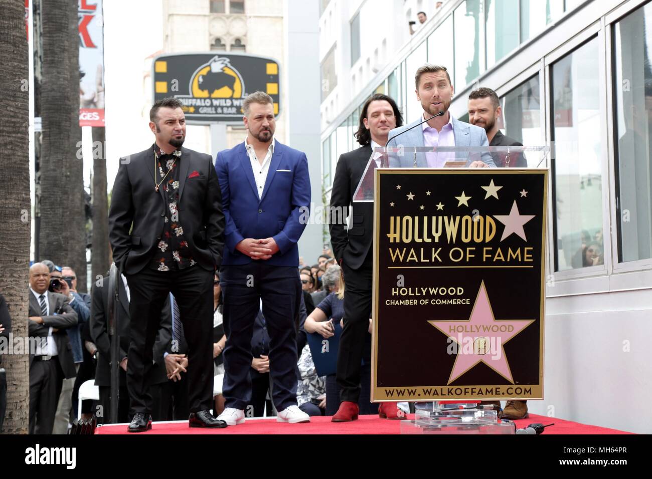 Los Angeles, CA, USA. 30th Apr, 2018. Lance Bass, NSYNC at the ...