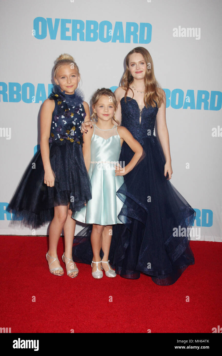 Los Angeles, USA. 30th April 2018. Alyvia Alyn Lind, Payton Lepinski ...