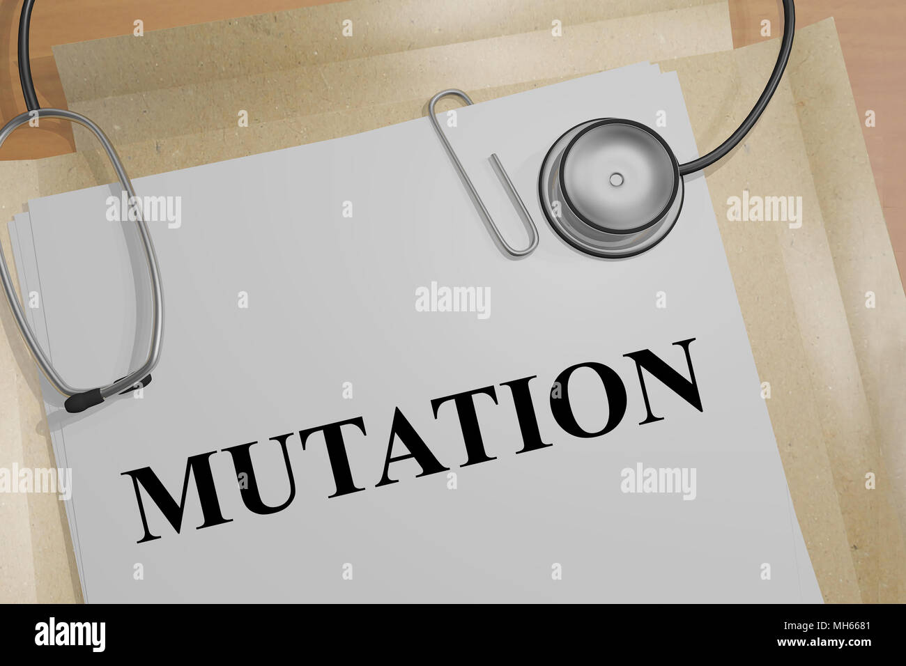 3D illustration of MUTATION title on a medical document Stock Photo - Alamy