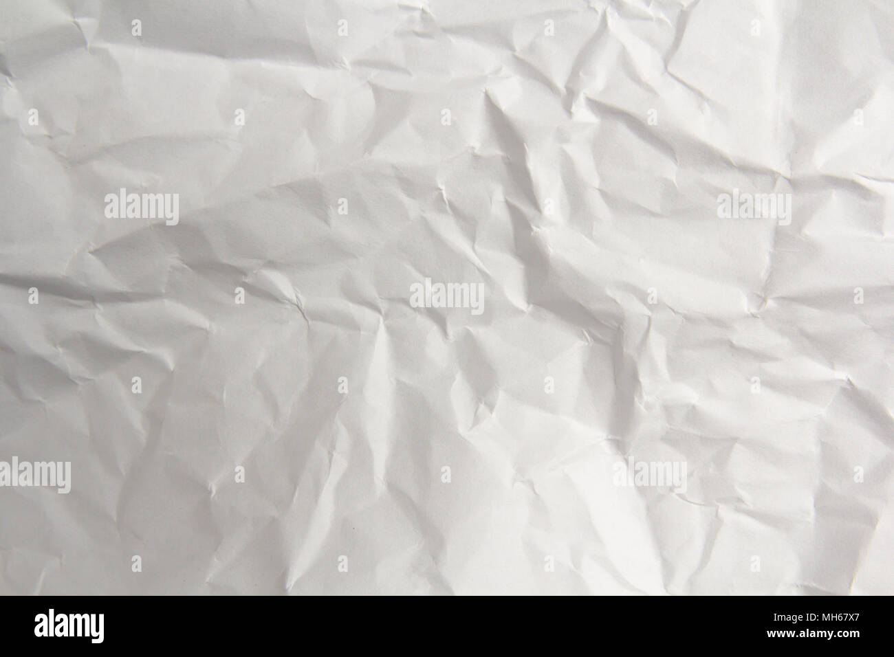 White crumpled paper list texture or background Stock Photo - Alamy