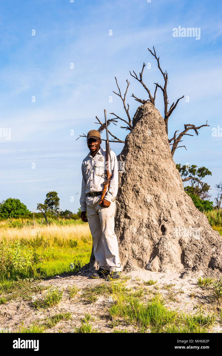 Landscape of the Okavango Delta (Okavango Grassland), One of the Seven ...