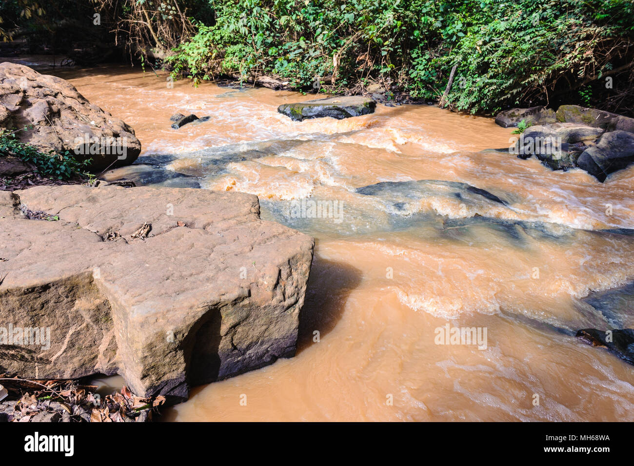 Red river in Ghana, Africa Stock Photo - Alamy