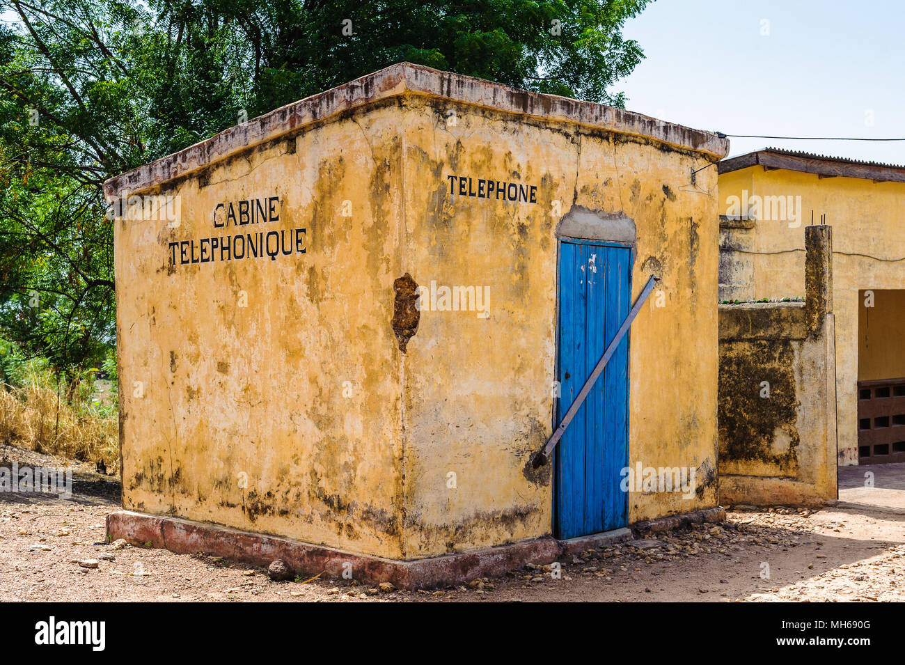 Telephone cabin in Togo, Africa Stock Photo - Alamy