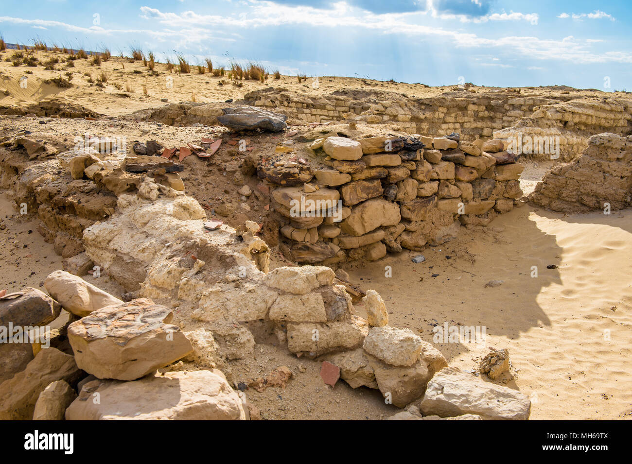 Ruins of the Temple of Alexander the Great, Egypt Stock Photo - Alamy