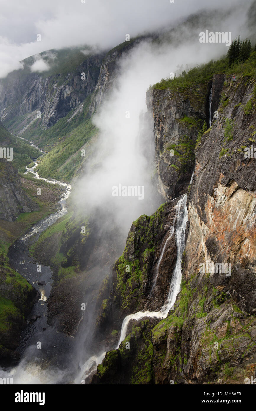 Spectacular Voringfossen waterfalls in Norway Stock Photo - Alamy