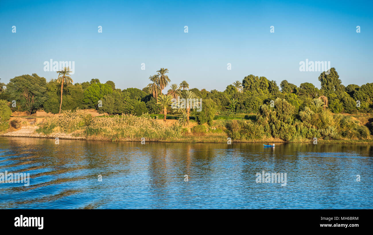 Coast and nature on the coast of the Nile rive in Egypt Stock Photo - Alamy