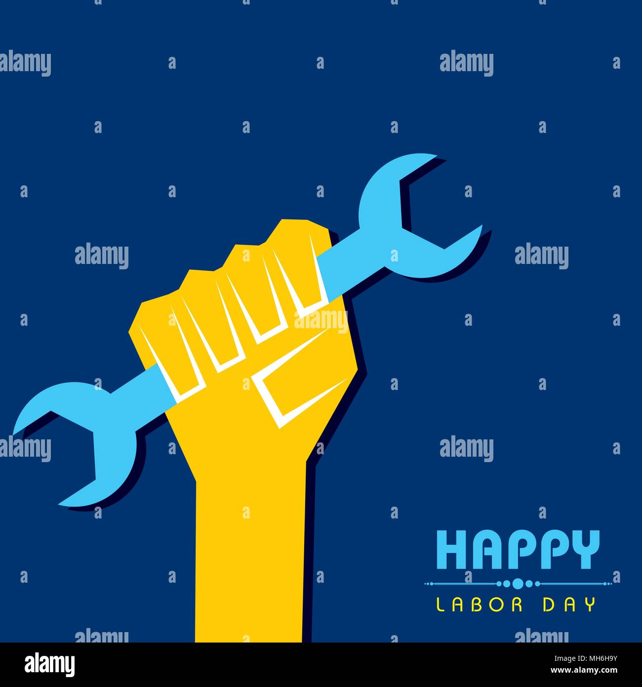 creative abstract, banner or poster for May 1st or Labour Day with nice ...