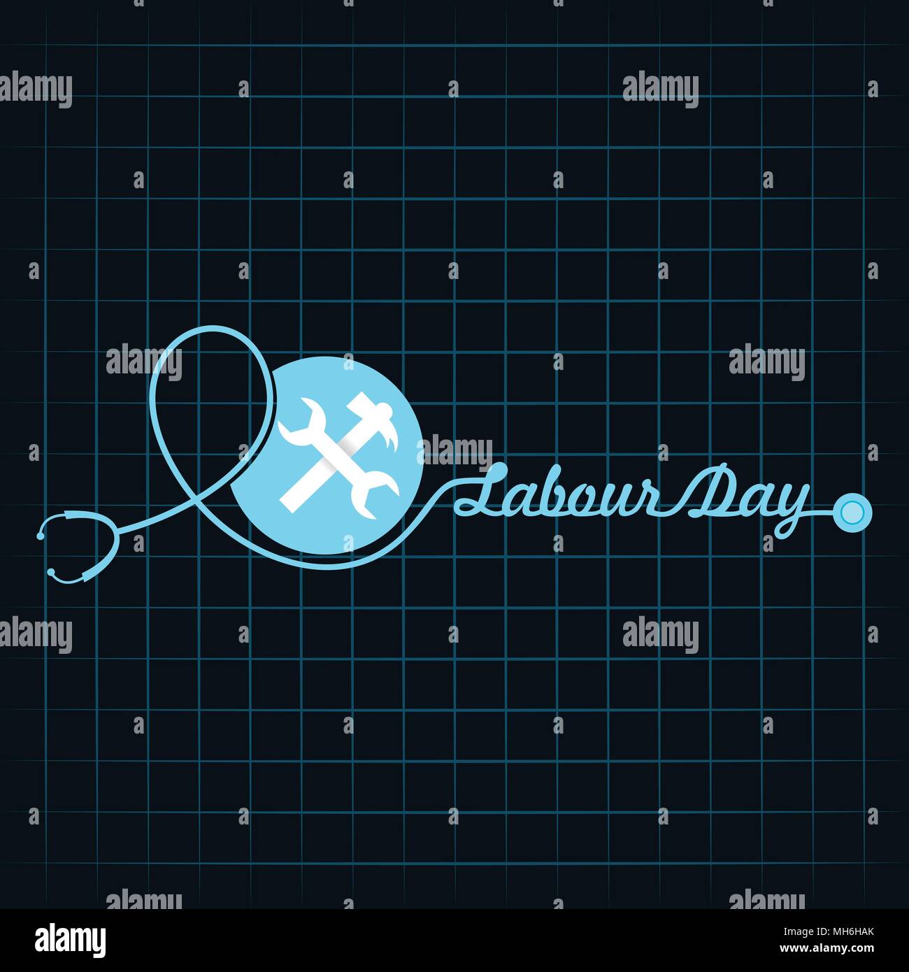 creative abstract, banner or poster for May 1st or Labour Day with nice ...