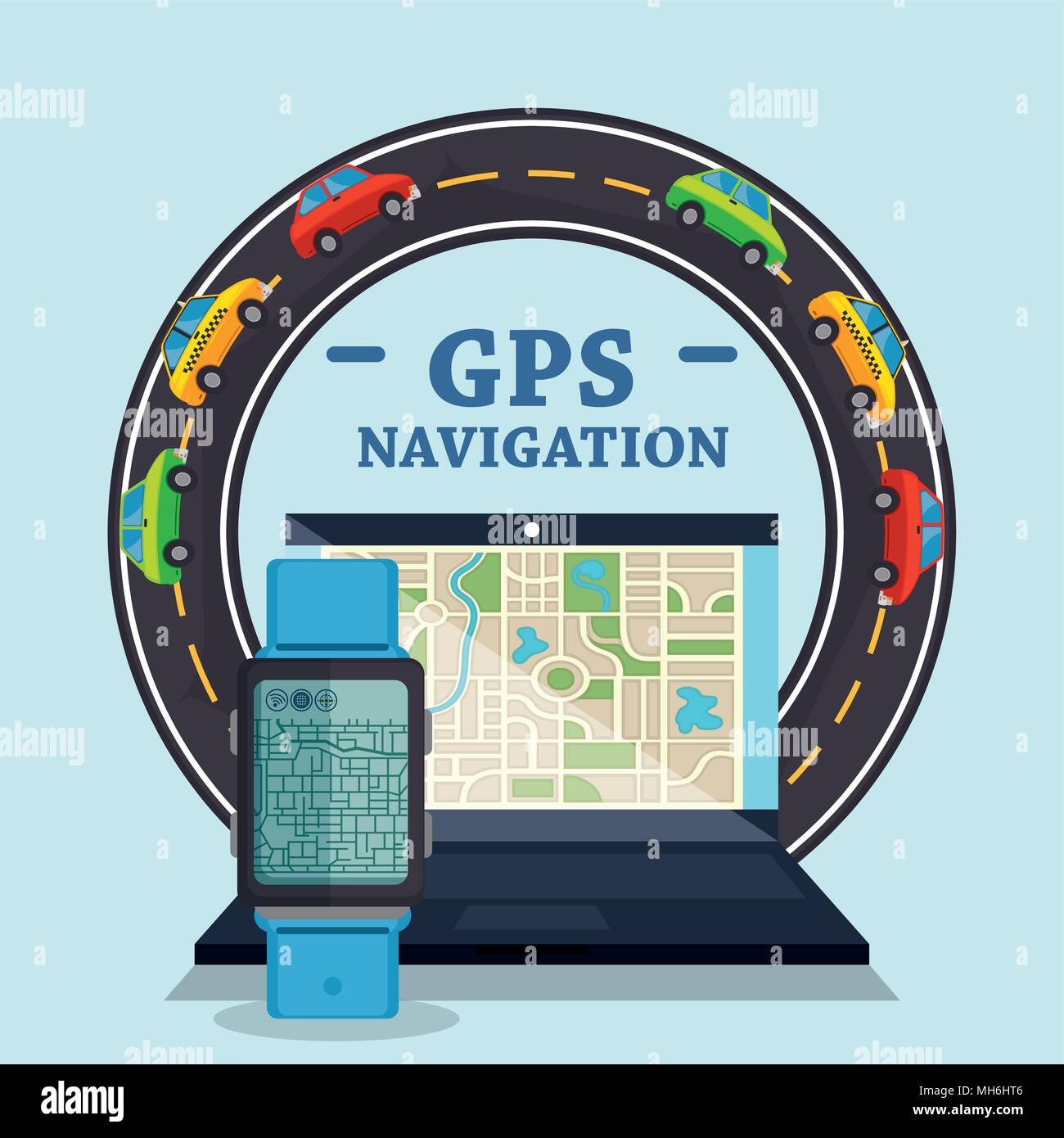 Laptop positioning Stock Vector Images - Alamy