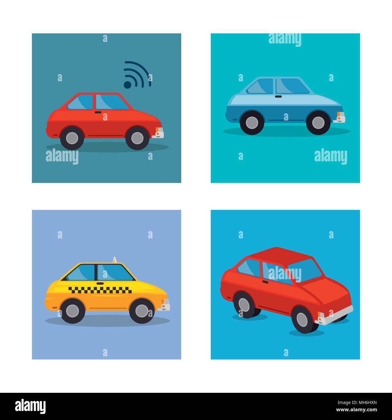set cars styles icons Stock Vector Image & Art - Alamy