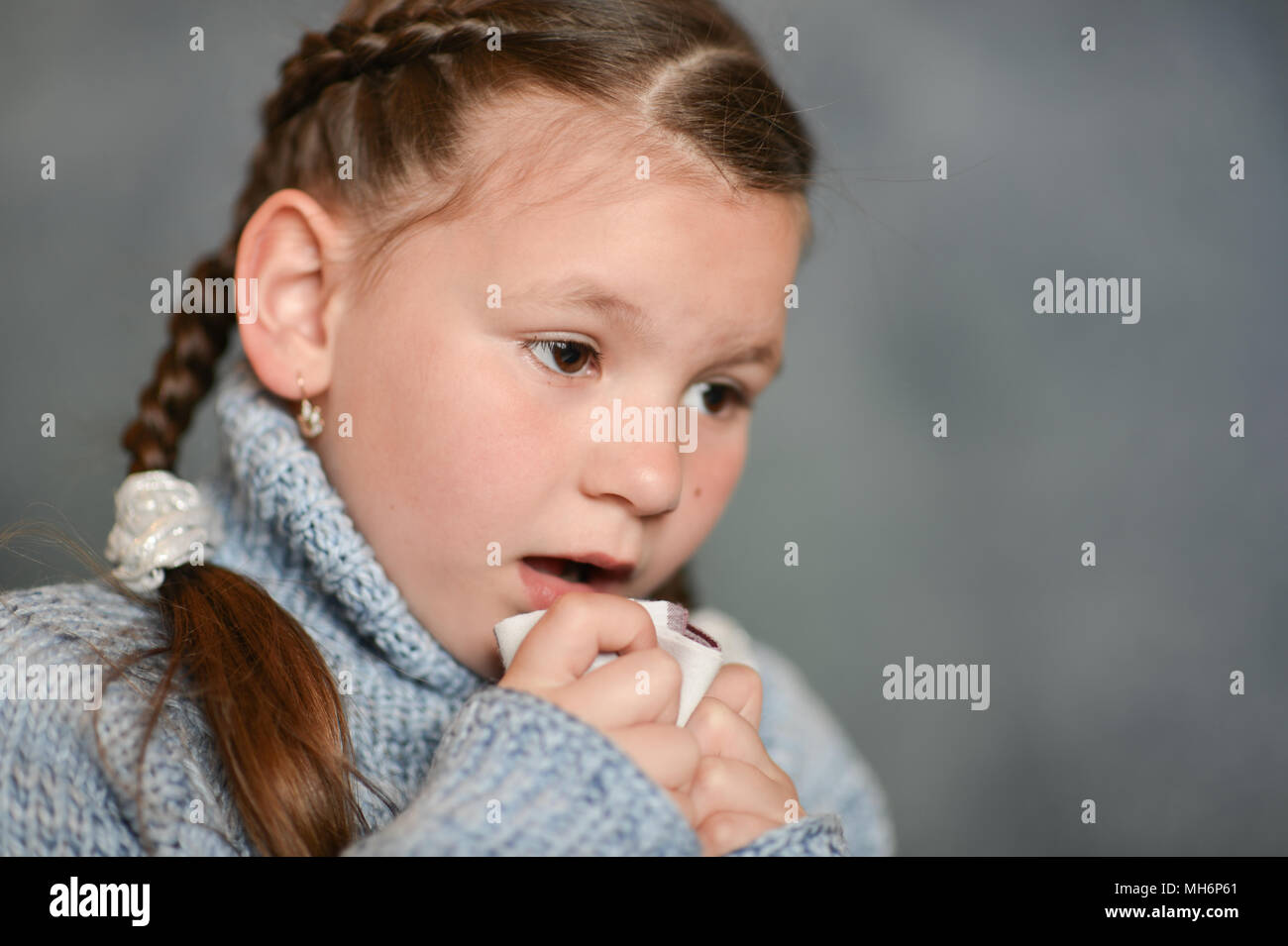 cute sick girl Stock Photo - Alamy